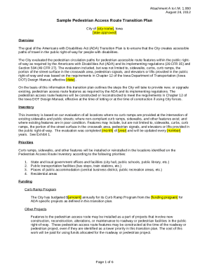 ADA Transition Plan for Pedestrian Facilities in the Public ... Doc ...