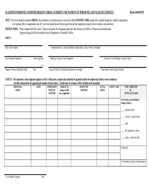 Classified Employee File Request Doc Template | pdfFiller