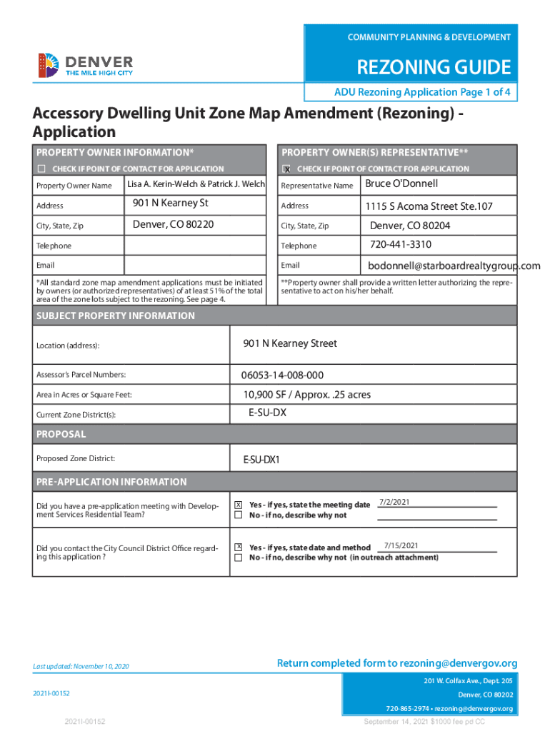 Fillable Online Zoning - Denver Maps Fax Email Print - pdfFiller