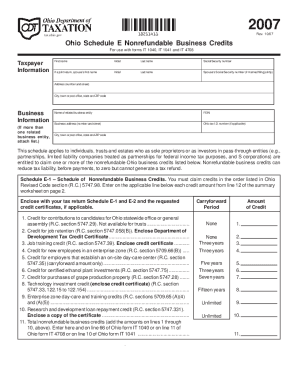 Fillable Online tax ohio Form IT-1140, Schedule E or Form 4708 ...