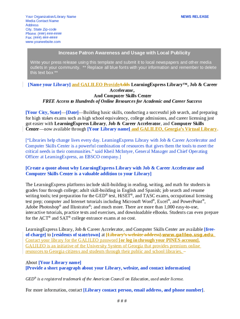 Santa Monica Public Library - Propose A Program - about galileo usg Doc ...