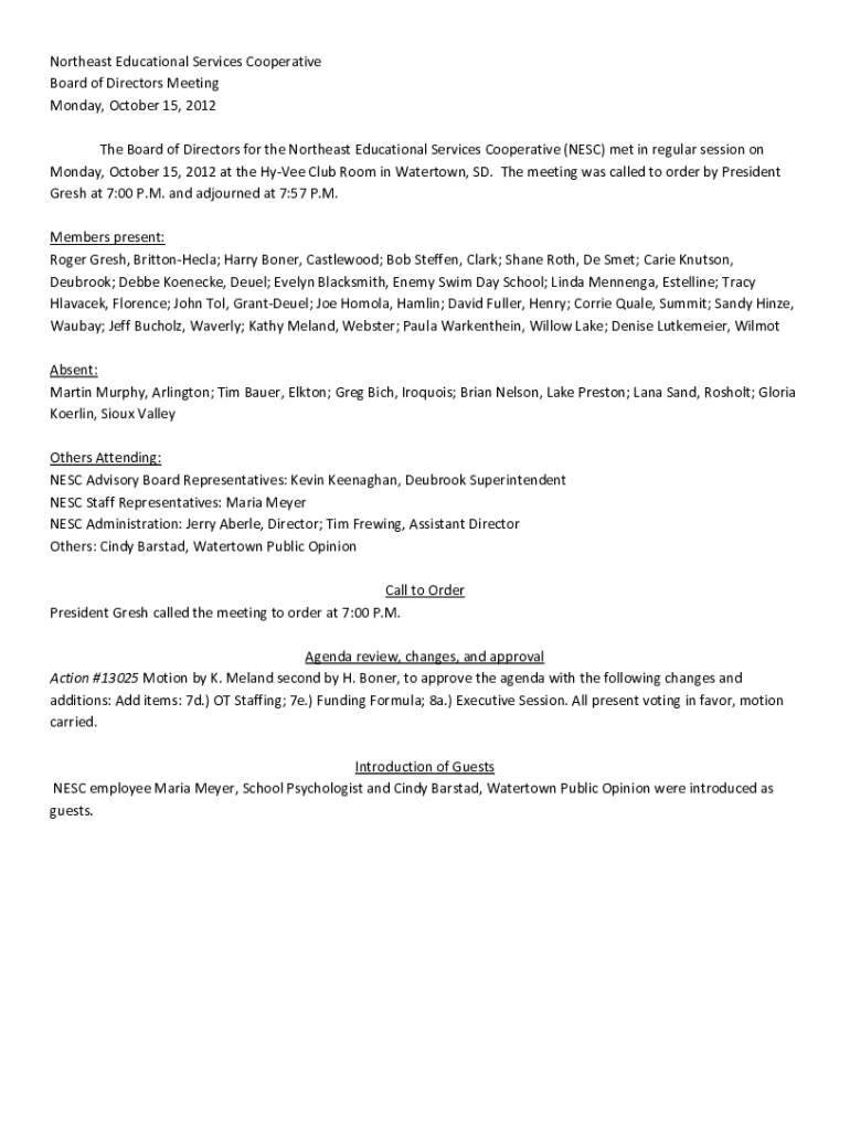 Fillable Online nesc k12 sd Fillable Online nesc k12 sd The Board of ...