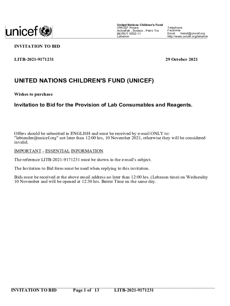 Fillable Online Lebanon: UNICEF survey highlights children's ever ...