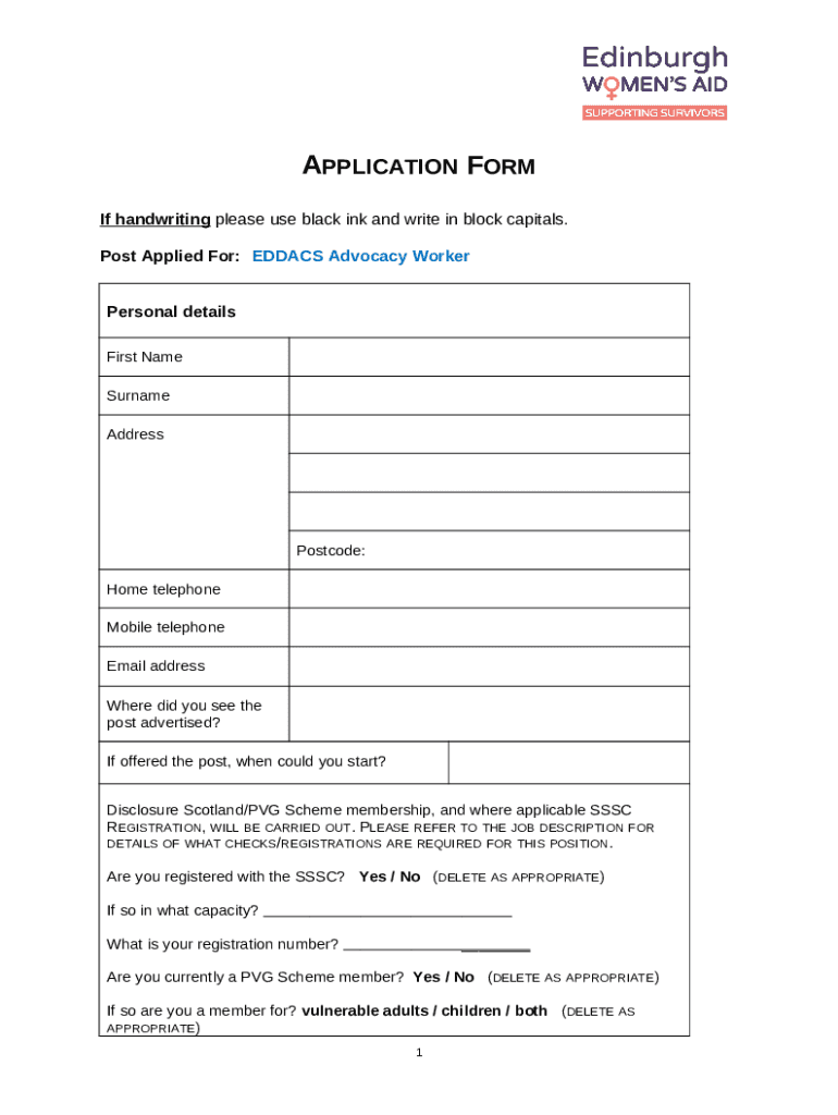 If handwriting please use black ink and write in block capitals Doc Template | pdfFiller