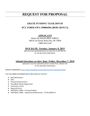 Fillable Online FY 2020 RFP Template-State Grants Fax Email Print ...