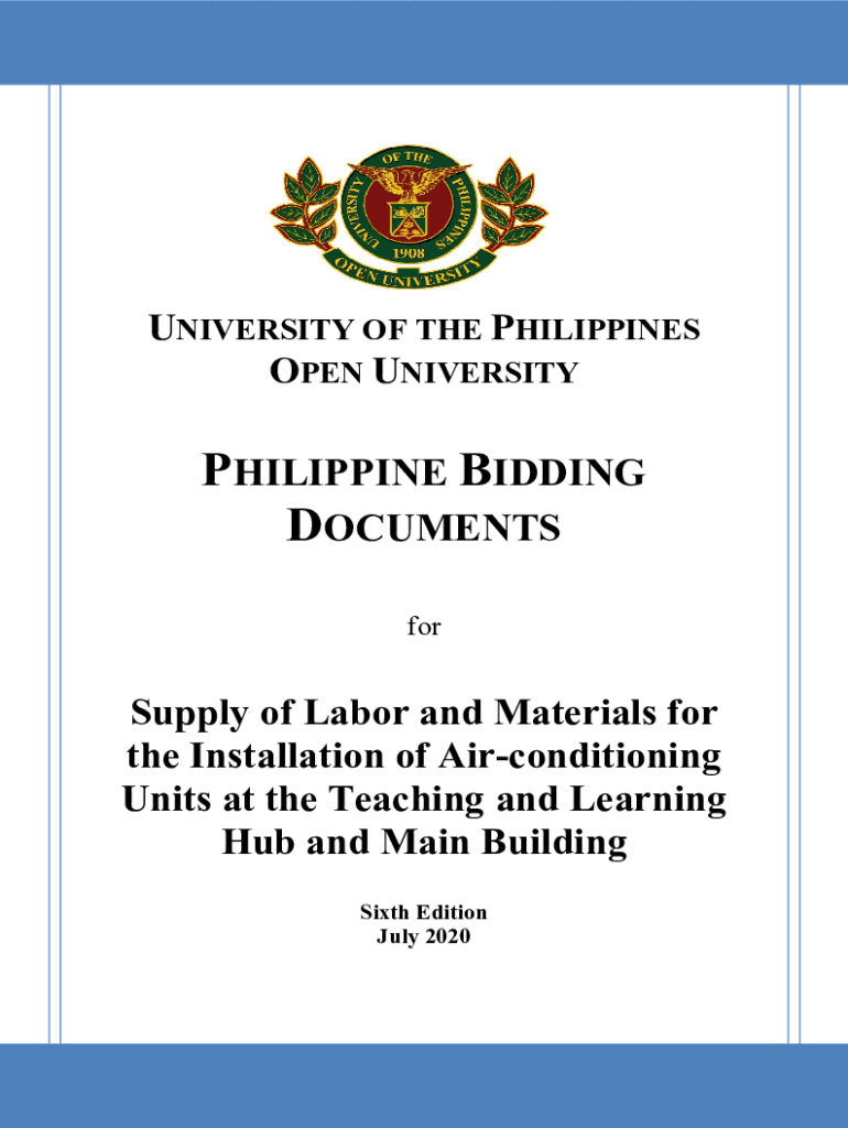 Fillable Online Bidding Documents - Supply of Labor and Materials for ...