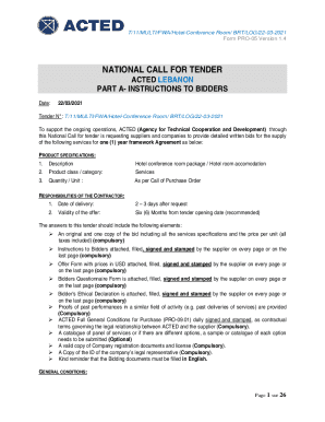 Fillable Online One Year Framework Agreement - Hotel Conference Room ... Fax Email Print - pdfFiller