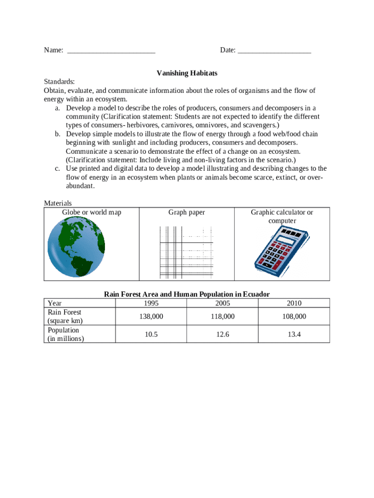 Vanishing-Habitats-Lesson.docx Doc Template | pdfFiller