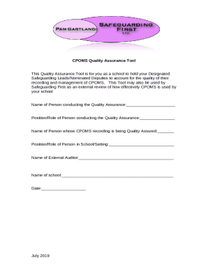 Safeguarding & Child Protection Policy - Ethos Academy Trust Doc Template | pdfFiller