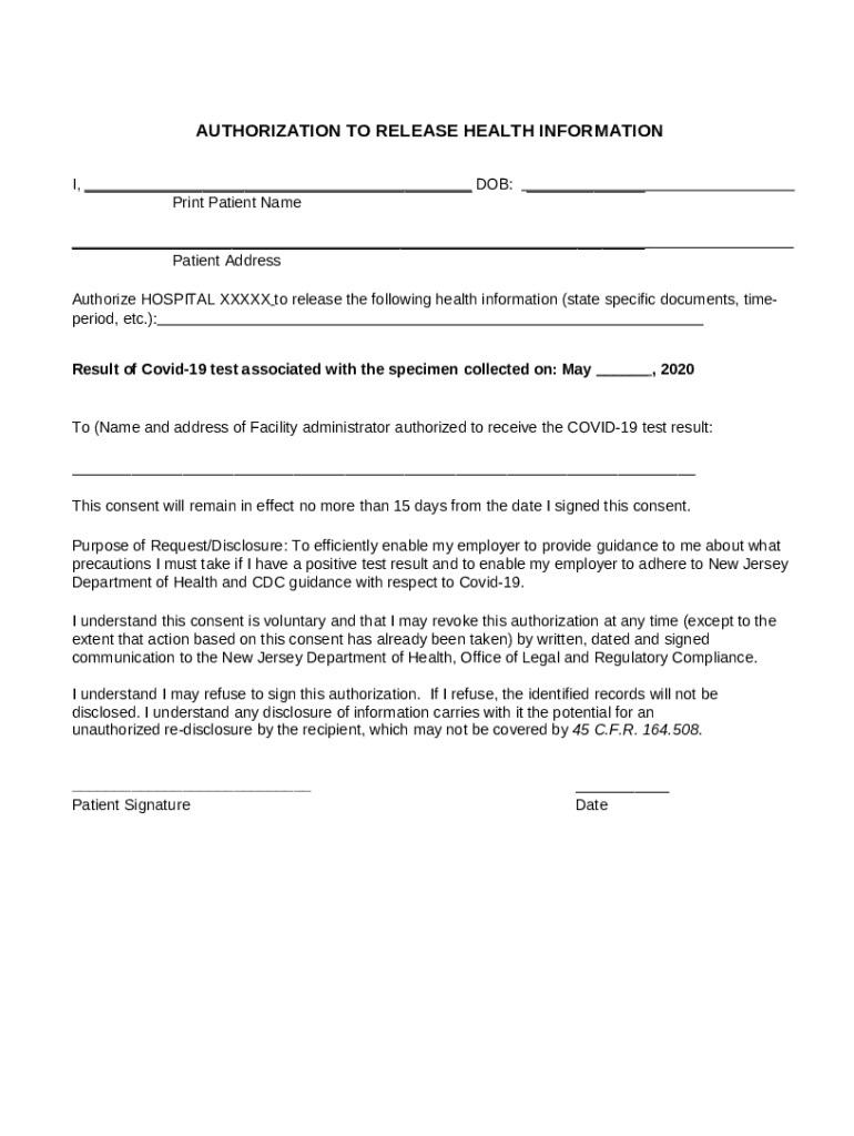 Authorization-to-Release-Health-Ination- ... Doc Template | pdfFiller