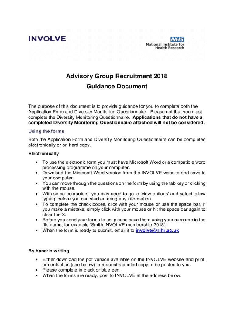 Fillable Online Guidance Note on the collection and use of equality ...