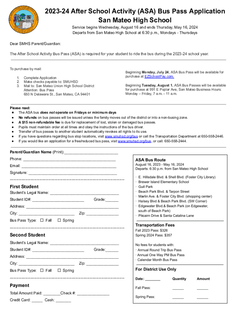 Fillable Online Bus Passes - Transportation Fax Email Print - pdfFiller Fillable Online Bus Passes - Transportation Fax Email Print - pdfFiller