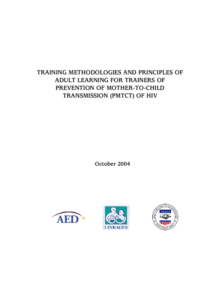 Fillable Online pdf usaid training methodologies and principles of ...