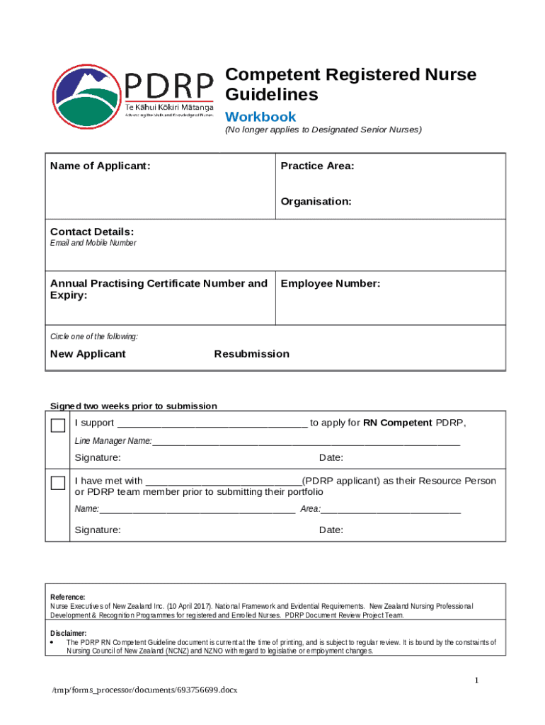 Canterbury District Health Board - Competent Level Doc Template | pdfFiller