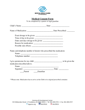 Fillable Online medication permit practitioner's written order/parent consent Fax Email Print ...