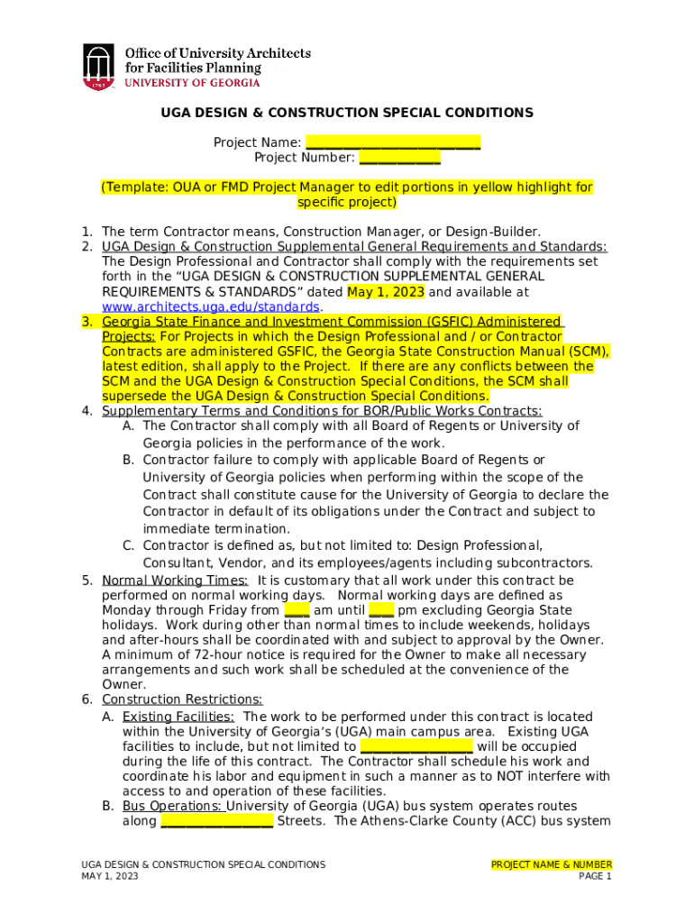 Welcome to the Office of University Architects ... - UGA Doc Template ...