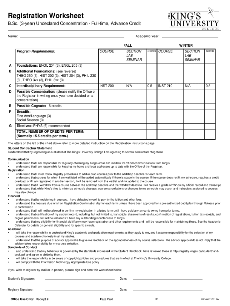 Fillable Online Registration Worksheet - Registry Web Services Fax ...