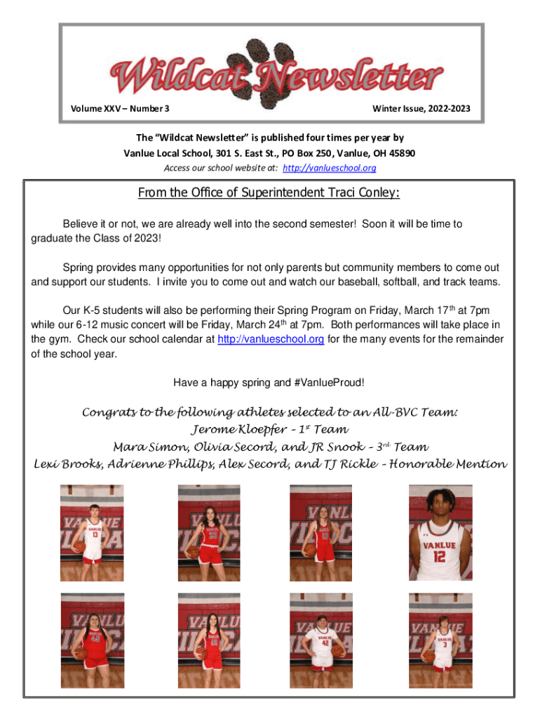 Fillable Online From the Office of Superintendent Traci Conley: Fax ...