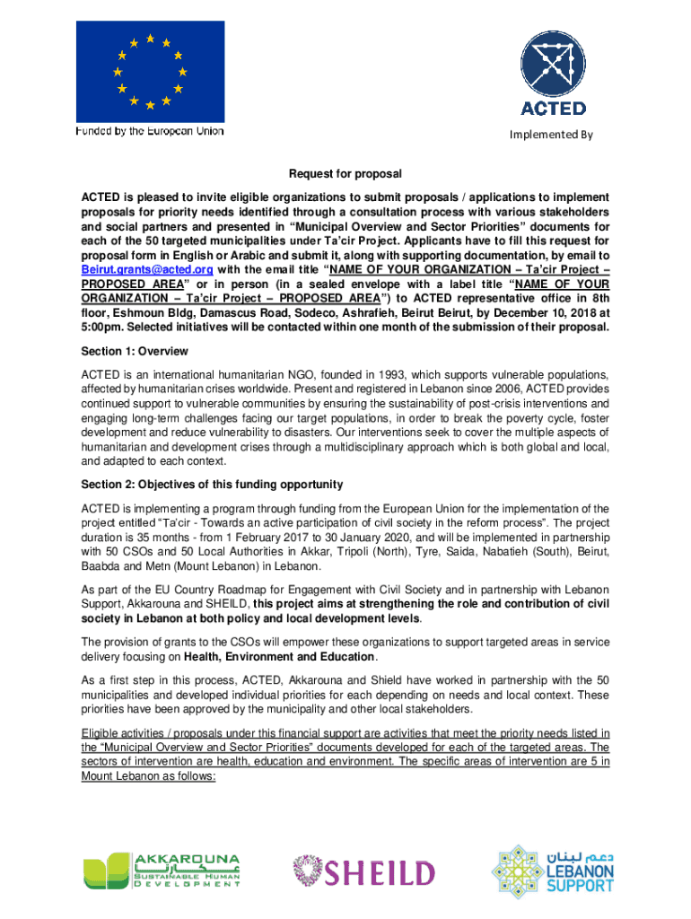 Fillable Online Notice of Funds Availability: Inviting Applications for ...