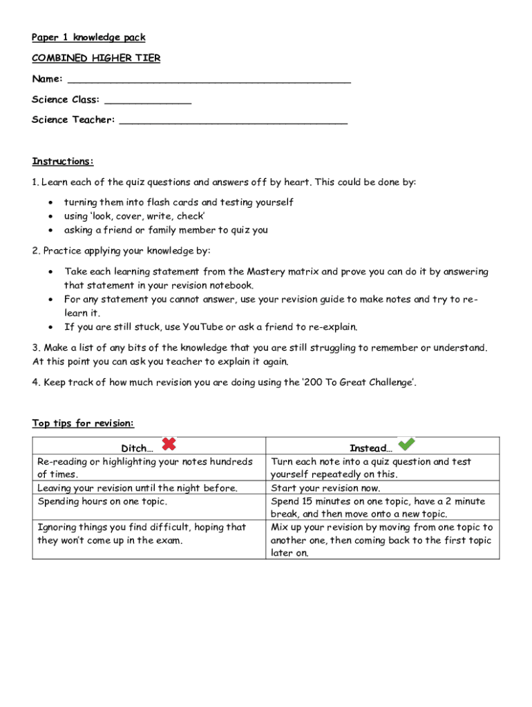 Fillable Online Year 10 'OAO pupils approach their school life with a ...