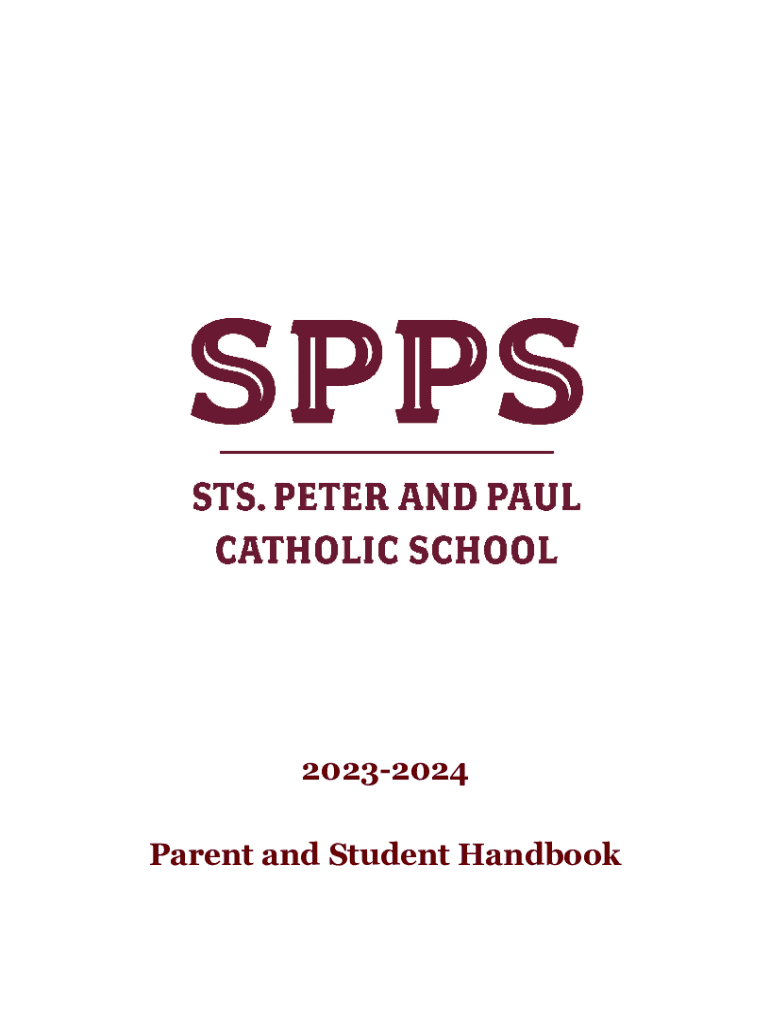 Fillable Online cole St. John Paul II School Student-Parent Handbook ...