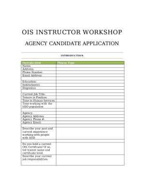 Oregon DHS Staff Tools Training Doc Template | pdfFiller