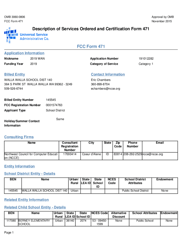 Fillable Online WALLA WALLA SCHOOL DIST 140 Fax Email Print - pdfFiller