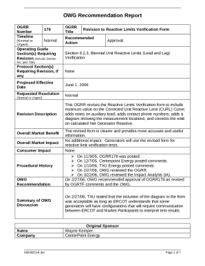 Draft revs to "Procedures Generation Package." Doc Template | pdfFiller