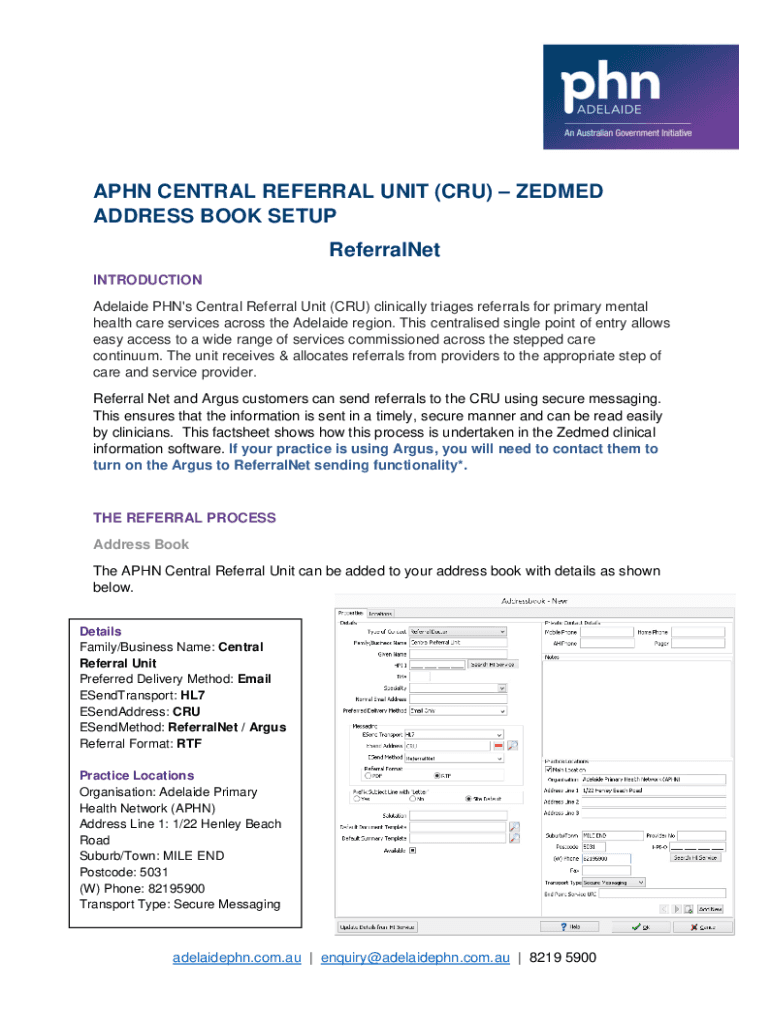 Fillable Online Change of process for mental health GP referrals Fax Email Print - pdfFiller
