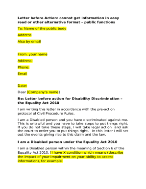 Letter before making a small claims court claim - Which.co.uk Doc ...