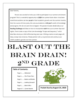 Fillable Online Dear Teacher: How to Avoid Summer Brain Drain Fax Email ...