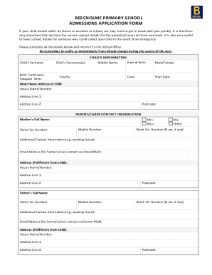Fillable Online Any tips on what to write on school application form ...