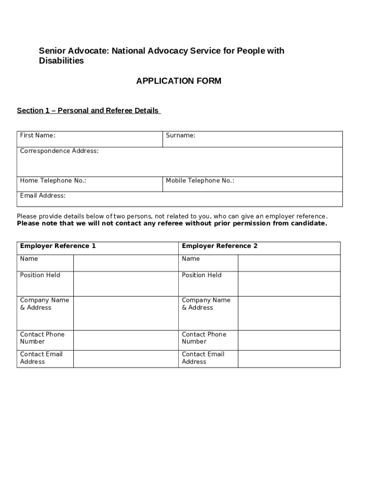 National Advocacy Service IrelandDublin Doc Template | pdfFiller