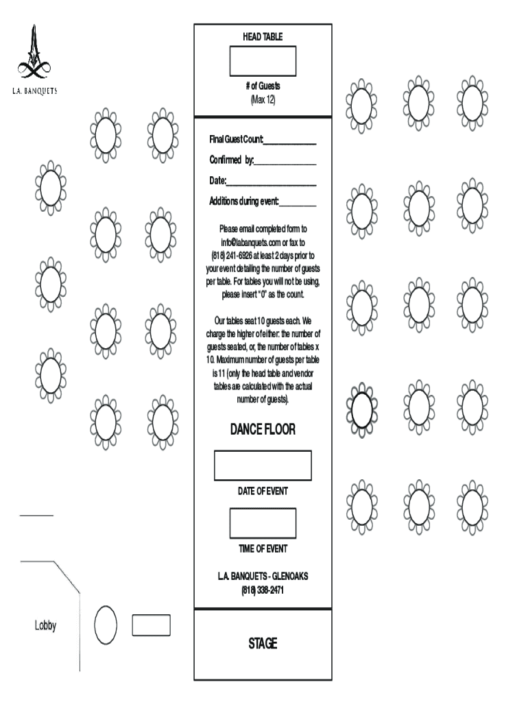 Fillable Online Wedding Head Table Seating: Who Gets a Spot? Fax Email ...