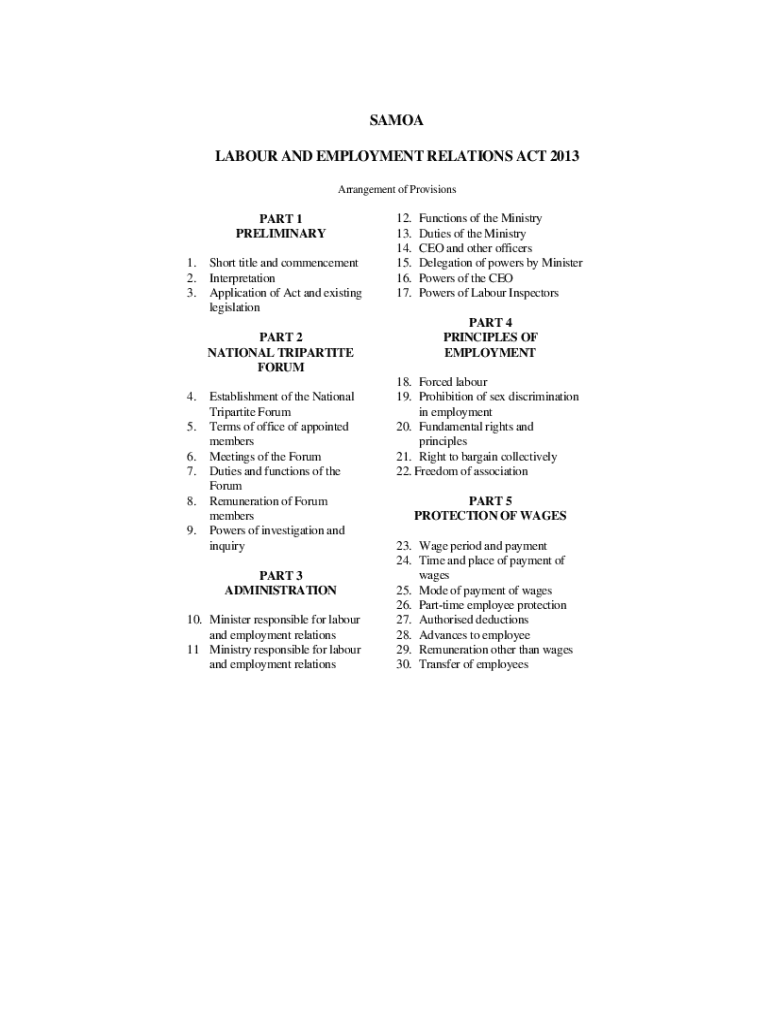 Fillable Online samoa attorney general's office act 2013 Fax Email ...