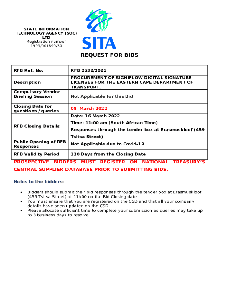 PROCUREMENT OF SIGNIFLOW DIGITAL SIGNATURE LICENSES FOR THE EASTERN ...