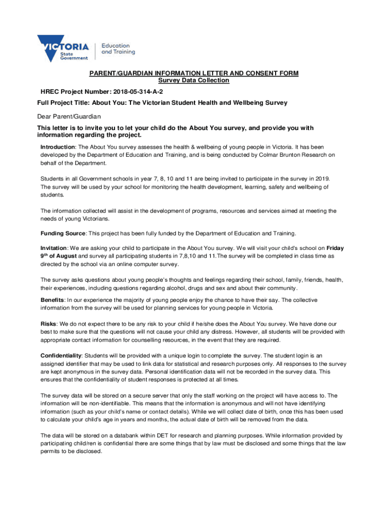 Fillable Online Simple Parent / Guardian Consent Form Template Fax ...