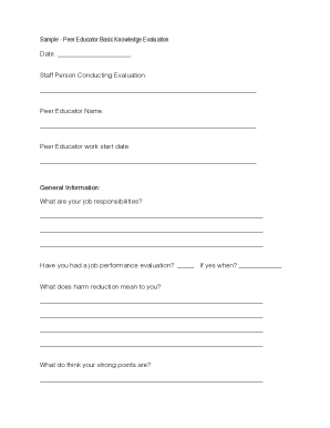 Fillable Online 4-Peer Worker Basic Knowledge Fax Email Print - pdfFiller