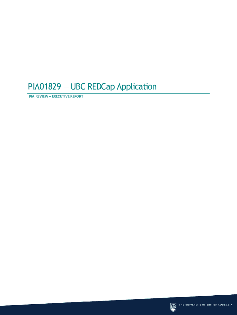 Fillable Online UBC ARC REDCap Terms of Service Fax Email Print - pdfFiller