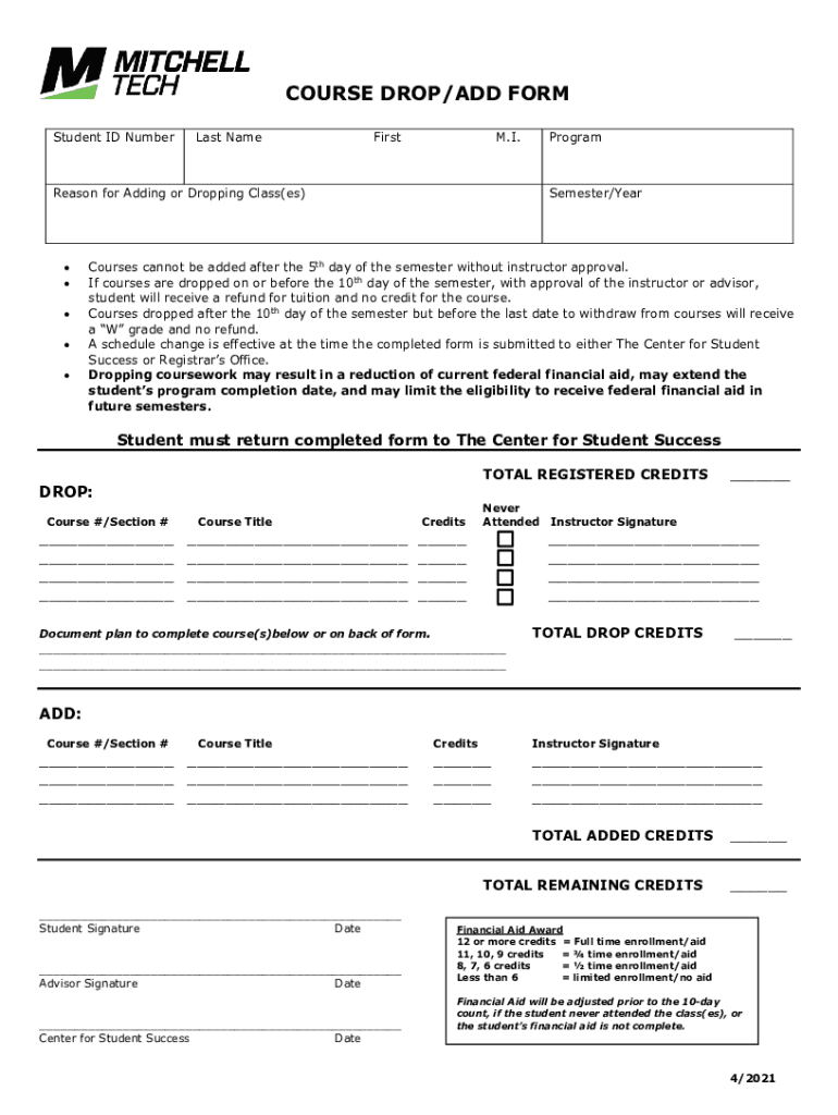 Fillable Online Adding and Dropping ClassesThe University of Texas at ... Fax Email Print ...