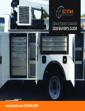 Fillable Online Service Body Drawers - Tool & Equipment Storage For ...