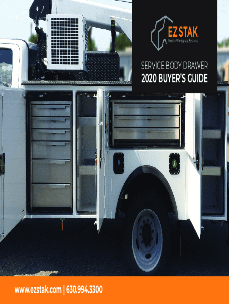 Fillable Online Service Body Drawers - Tool & Equipment Storage For ...