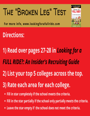 Fillable Online Looking For A FULL RIDE? - Latest Book from ... Fax ...