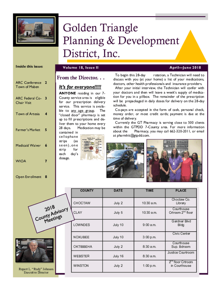 Fillable Online Golden Triangle Planning & Development District, Inc ...