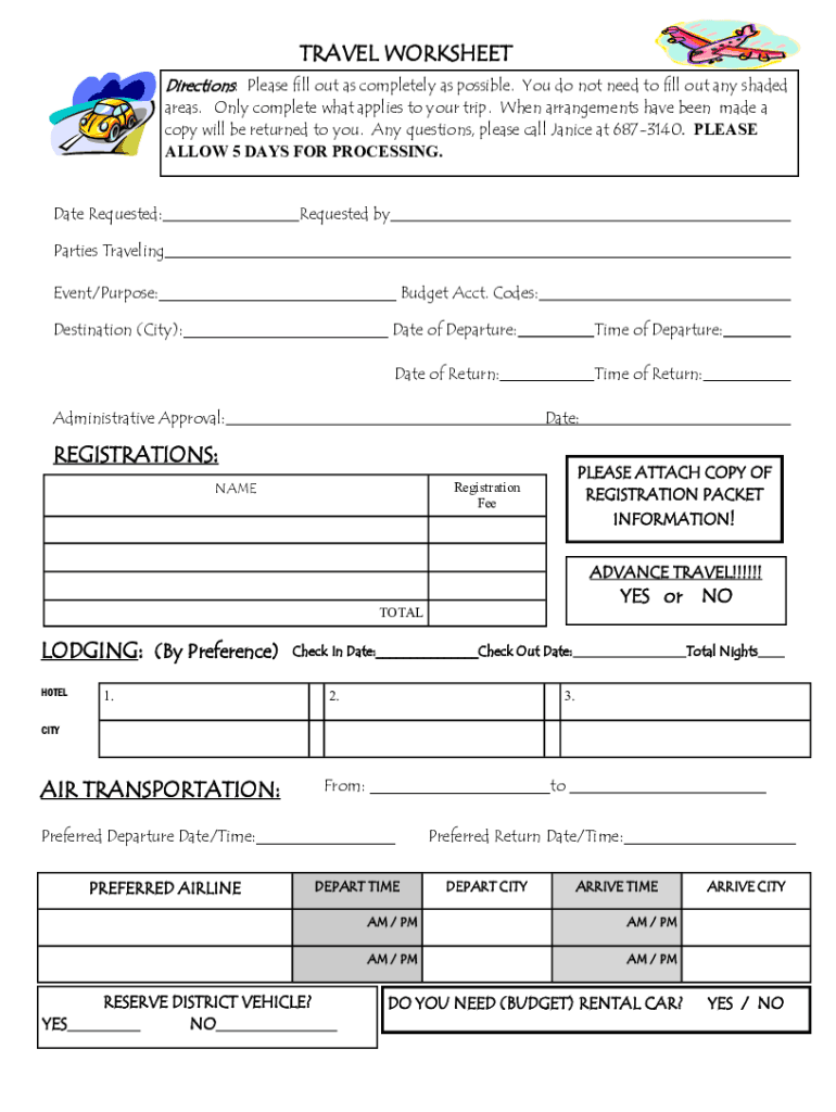 Fillable Online Open Window Budget form Worksheet-Instructions 2023 ...