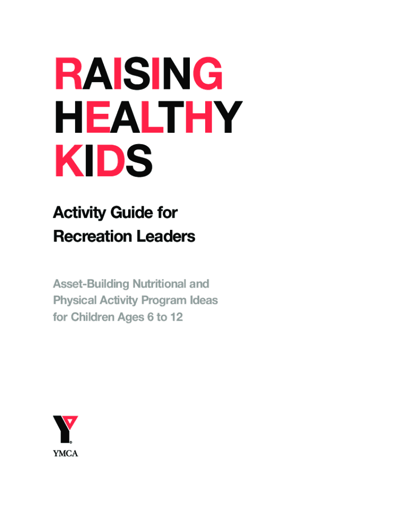 Fillable Online Raising Healthy Kids Activity Guide - rpay.link is ...