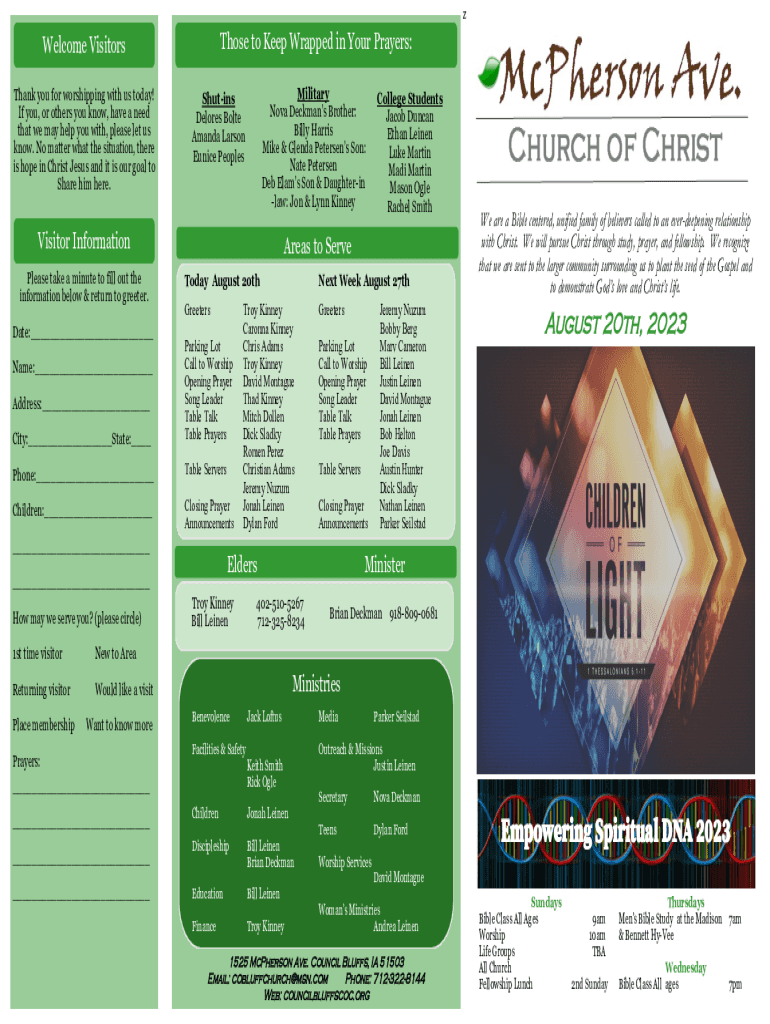 Fillable Online Service Prayers Fax Email Print - pdfFiller