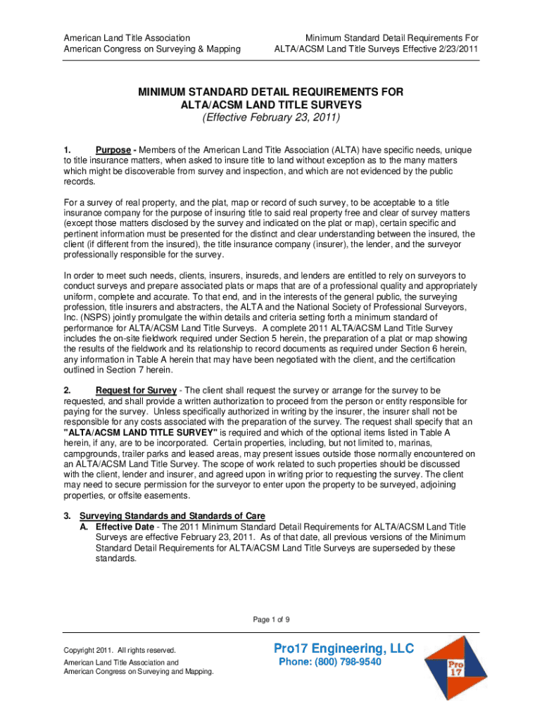 Fillable Online ALTA Land Survey: ALTA SurveyALTA Land Title Survey Fax ...