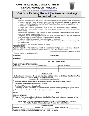 Parking and Traffic Rules and Regulations Doc Template | pdfFiller