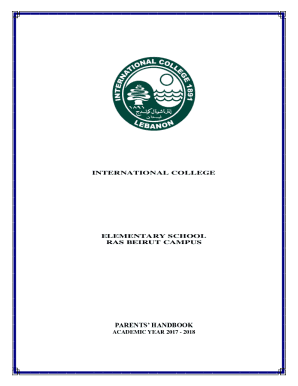 Fillable Online international college elementary school ras beirut ...